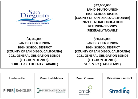 $32,600,000 SAN DIEGUITO UNION HIGH SCHOOL DISTRICT (COUNTY OF SAN ...