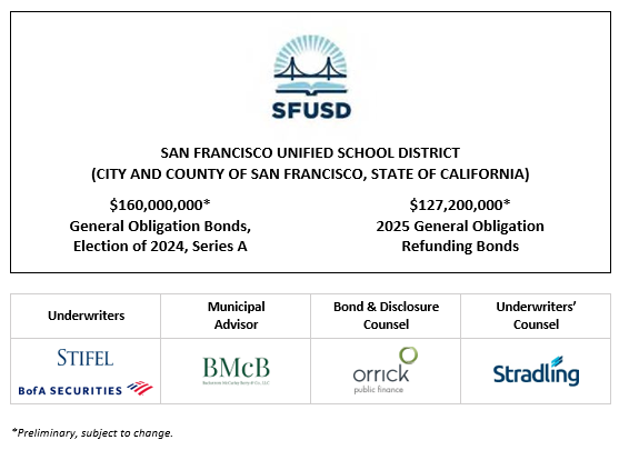 SAN FRANCISCO UNIFIED SCHOOL DISTRICT (CITY AND COUNTY OF SAN FRANCISCO, STATE OF CALIFORNIA ...